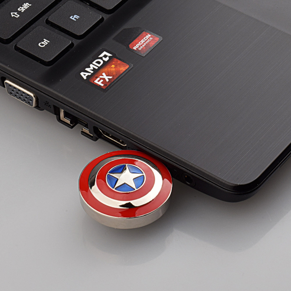 Wholesale Avengers USB 1GB Flash Disk Captain American Thumb Drive