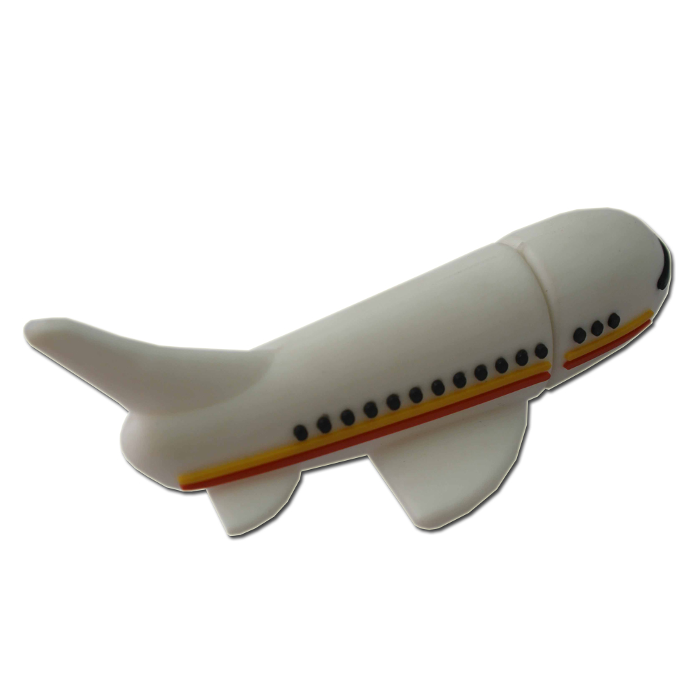Soft PVC Customized Airplane 2GB USB Flash Drive Storage